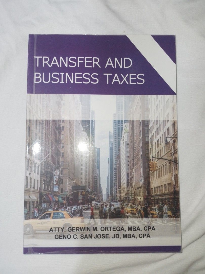 Transfer and Business Taxes by Ortega and San Jose, Hobbies & Toys ...