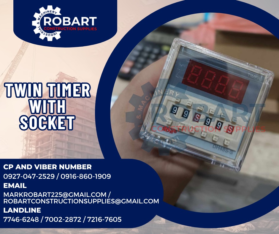 Twin Timer with Socket, Commercial & Industrial, Construction Tools ...