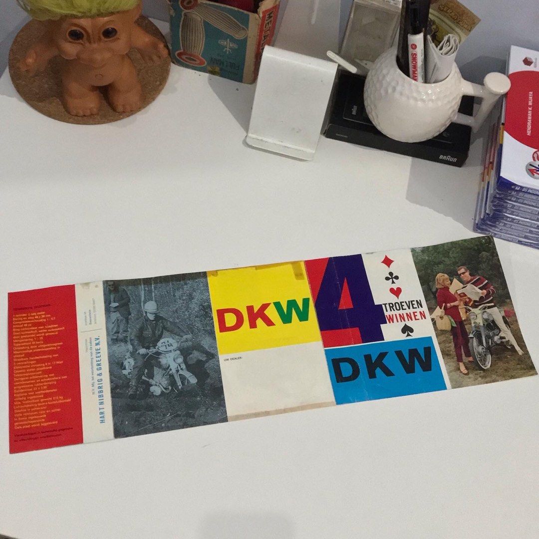Vintage DKW Dampf kraft wagen 4 Troeven Winnen Brochure 2 germany ...