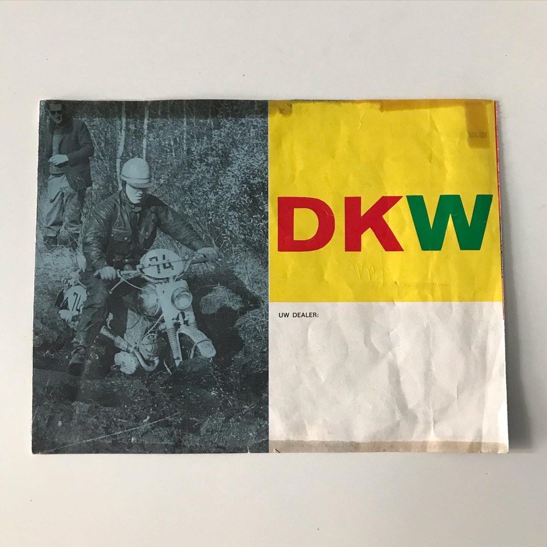 Vintage DKW Dampf kraft wagen 4 Troeven Winnen Brochure 2 germany ...