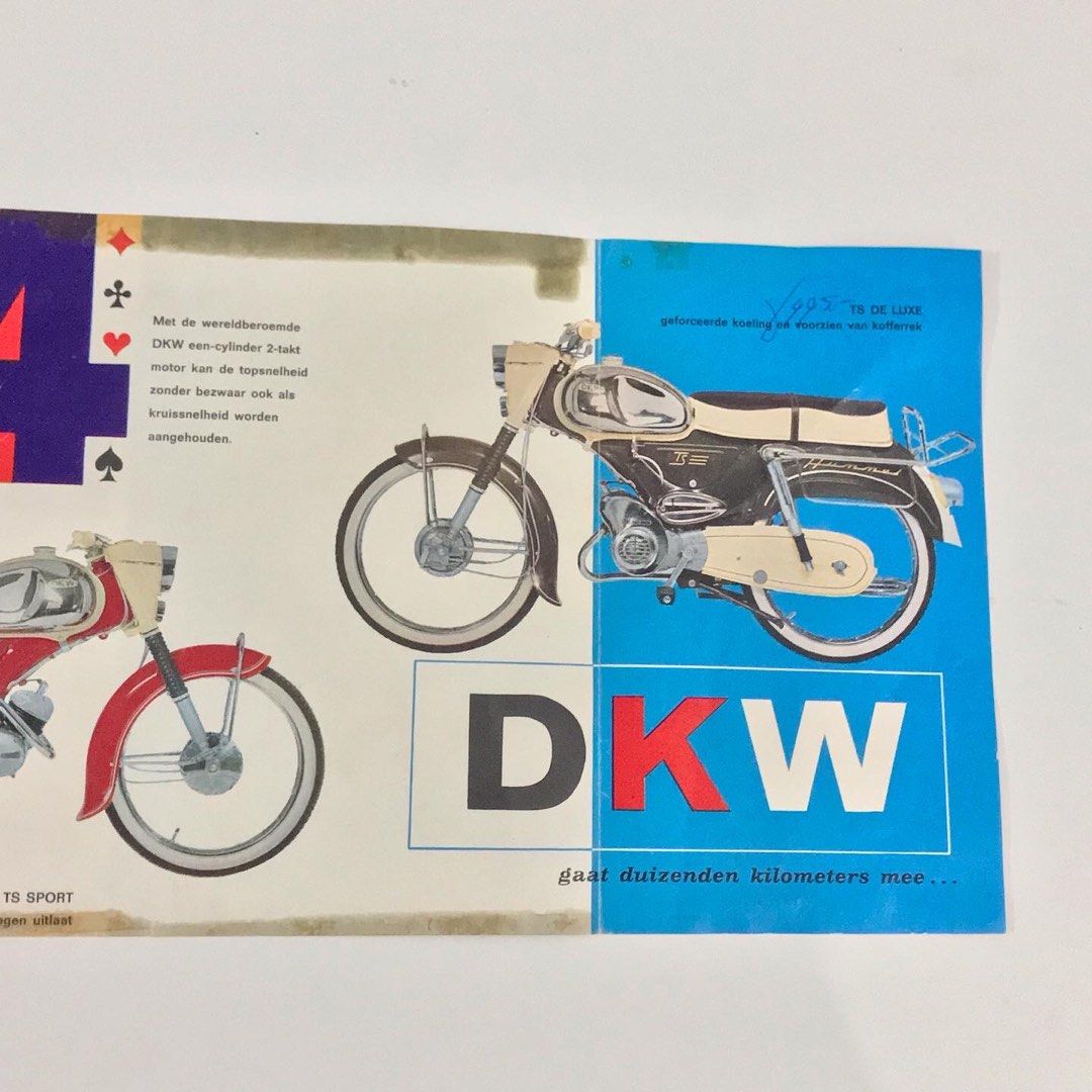 Vintage DKW Dampf kraft wagen 4 Troeven Winnen Brochure 2 germany ...