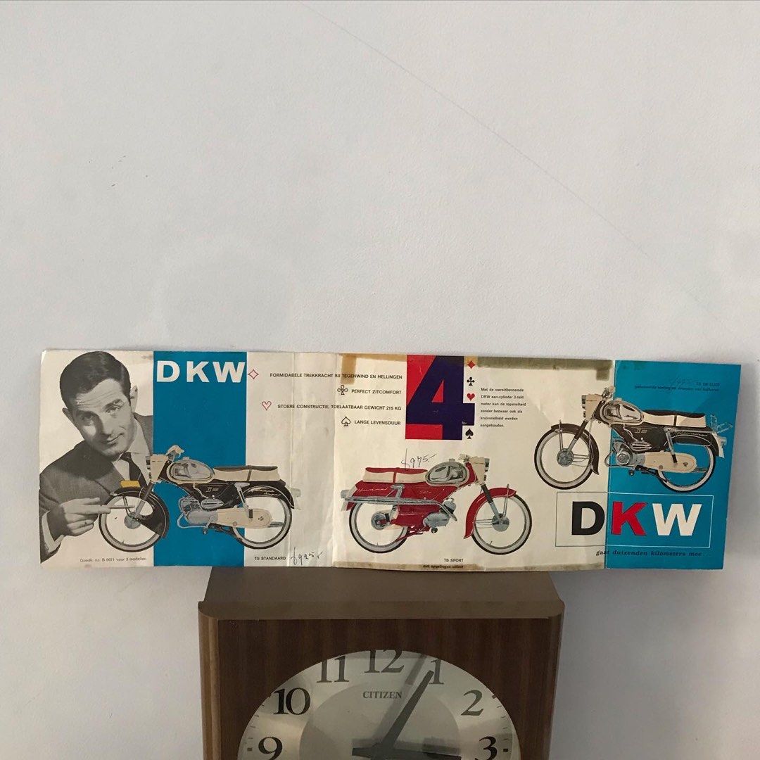 Vintage DKW Dampf kraft wagen 4 Troeven Winnen Brochure 2 germany ...