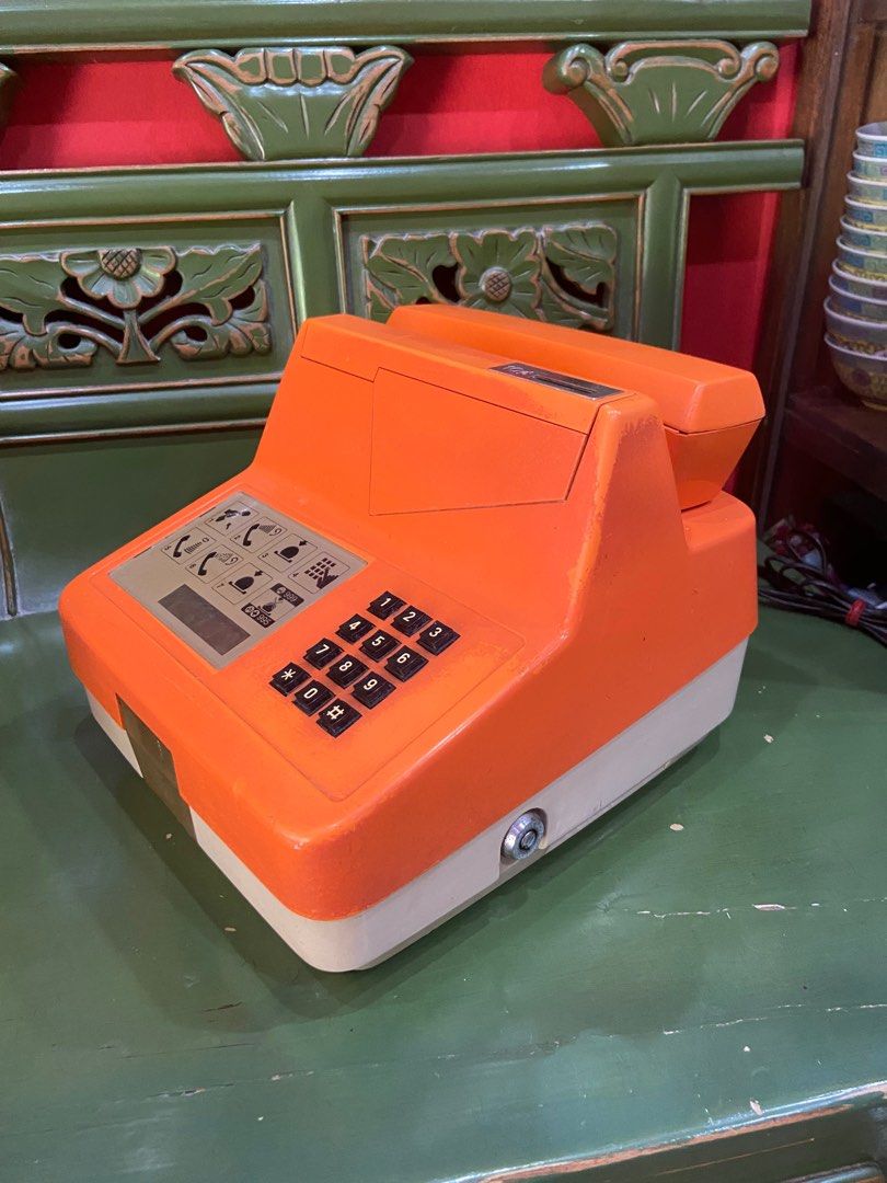 vintage Orange Coin Phone, Hobbies & Toys, Memorabilia & Collectibles ...