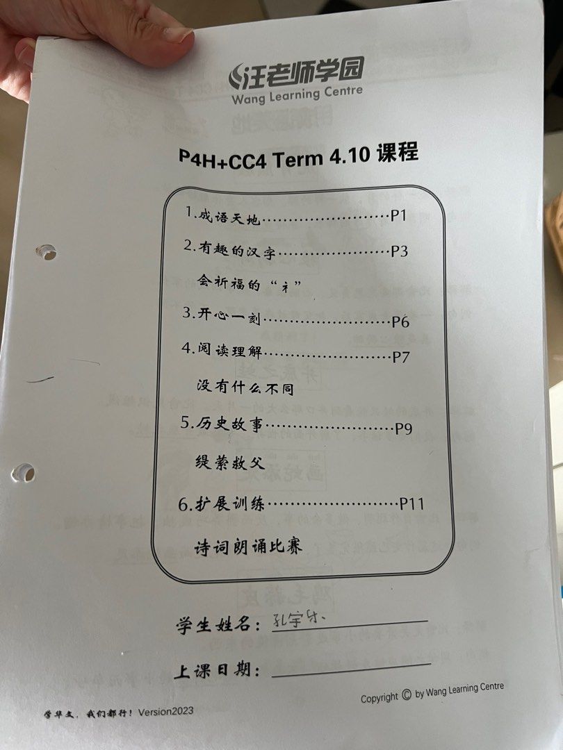 Wang higher chinese p4 notes, Hobbies & Toys, Books & Magazines ...