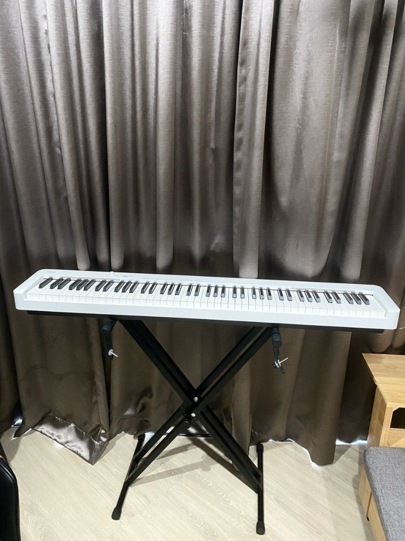 White Casio Digital Piano CDP-S110 for Sale - Includes Stand and Bench ...