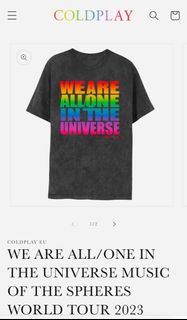 Coldplay Music of the Spheres Tour 2024 Merchandise, Men's Fashion ...