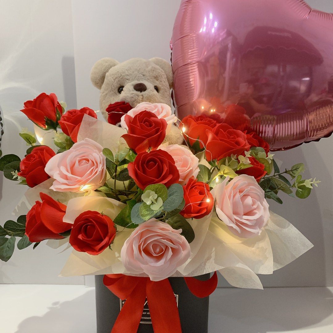 XL Flower Box - free led lights & gift card (many designs available ...