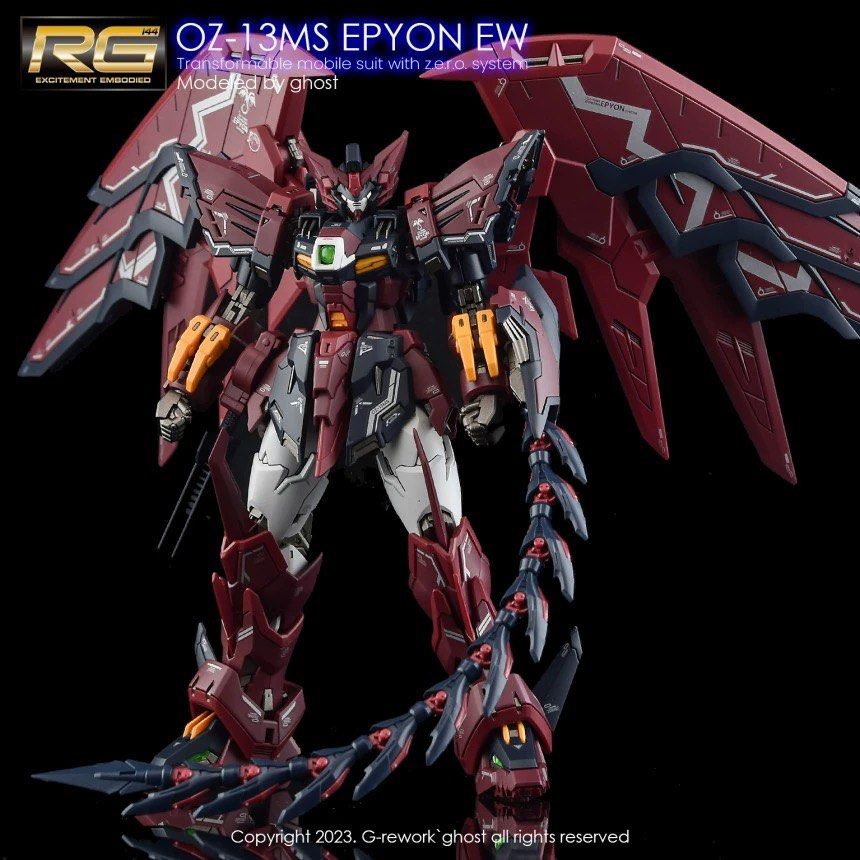 [Yan] RG Epyon Gundam (G Rework Ver.) Ghost Custom Fluorescent ...