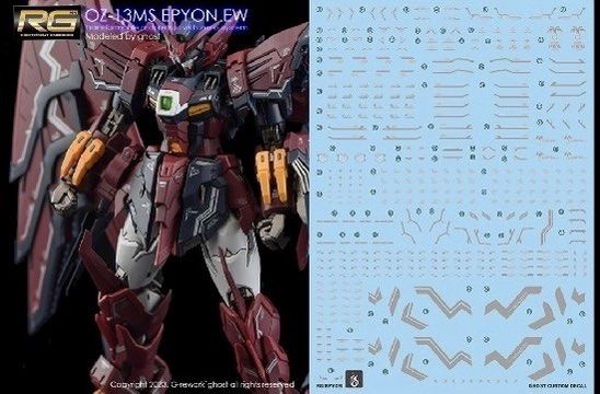 [Yan] RG Epyon Gundam (G Rework Ver.) Ghost Custom Fluorescent ...