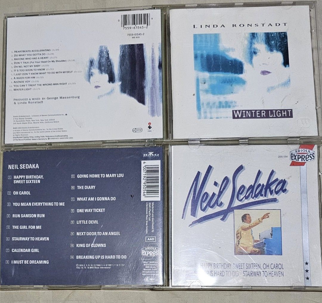 12 Music CDs featuring ABBA, Anne Murray, Billy Joel, Boney M, Carly ...