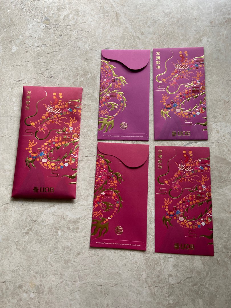 2024 UOB Privilege red packets for sale, Hobbies & Toys, Stationery ...