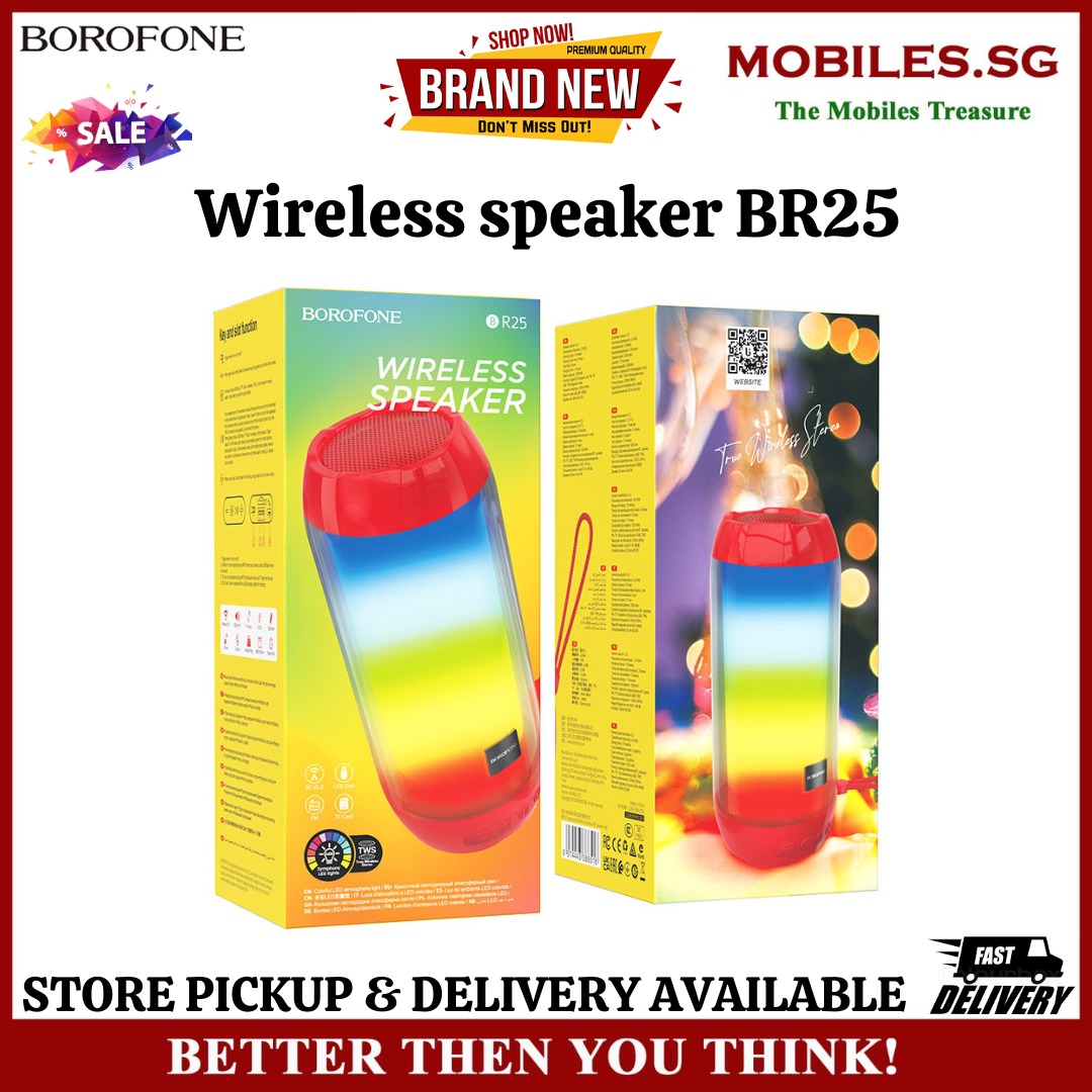 || BOROFONE BR25 wireless speaker || BT v5.3 || 1200mAh battery for 2 ...