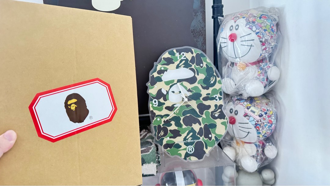A Bathing Ape (BAPE) Table/ Wall Clock, Furniture & Home Living, Home ...