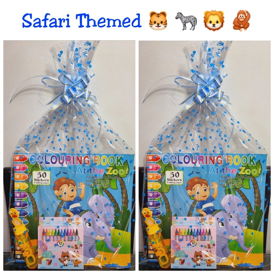 Animal Themed Kids Goodie Bags | Safari Unisex birthday party favors ...