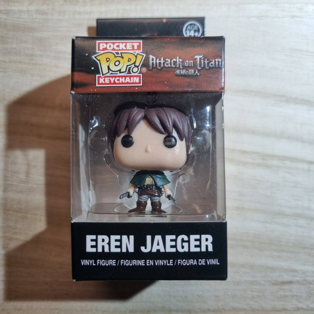 Attack on Titan Eren Jaeger Funko Keychain, Hobbies & Toys, Toys ...
