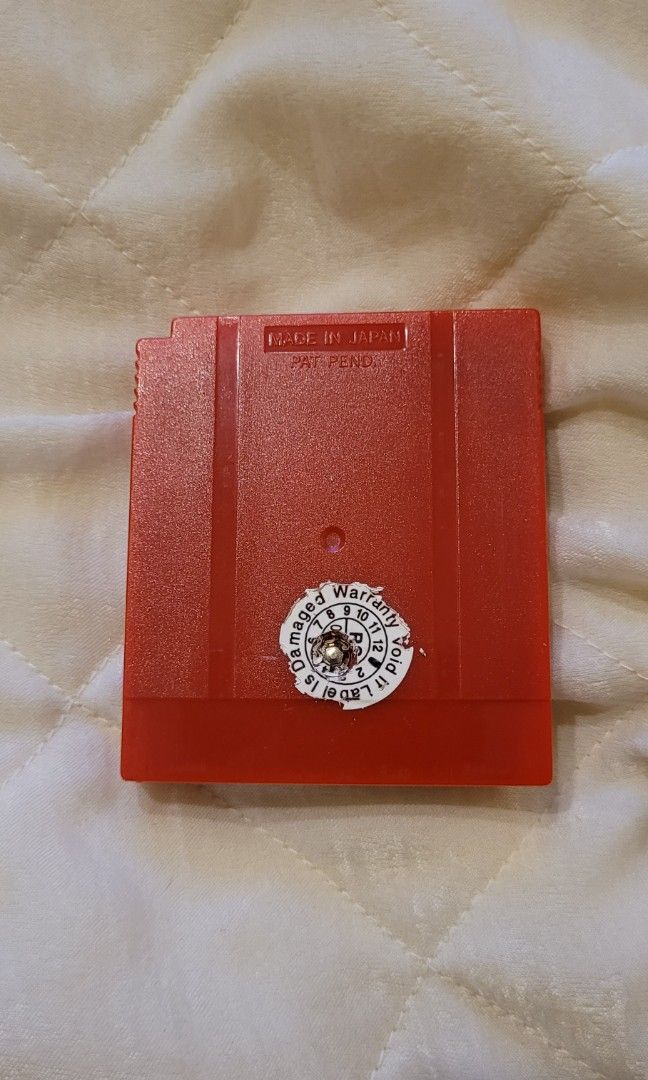 Authentic (screw towards bottom) 90s Pokemon Red Version Game Cartridge ...