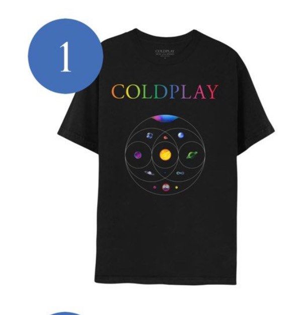 Authentic Coldplay MOTS Tes, Men's Fashion, Tops & Sets, Tshirts & Polo ...