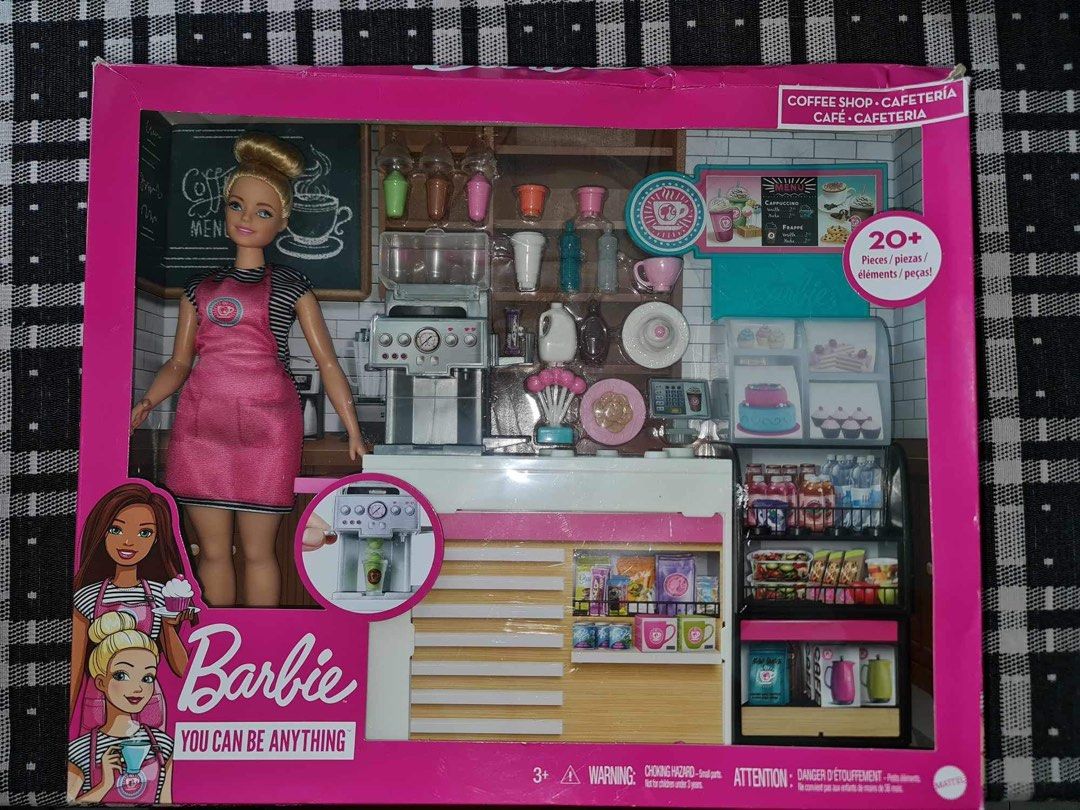 Barbie Coffee Shop • Cafeteria, Hobbies & Toys, Toys & Games on Carousell