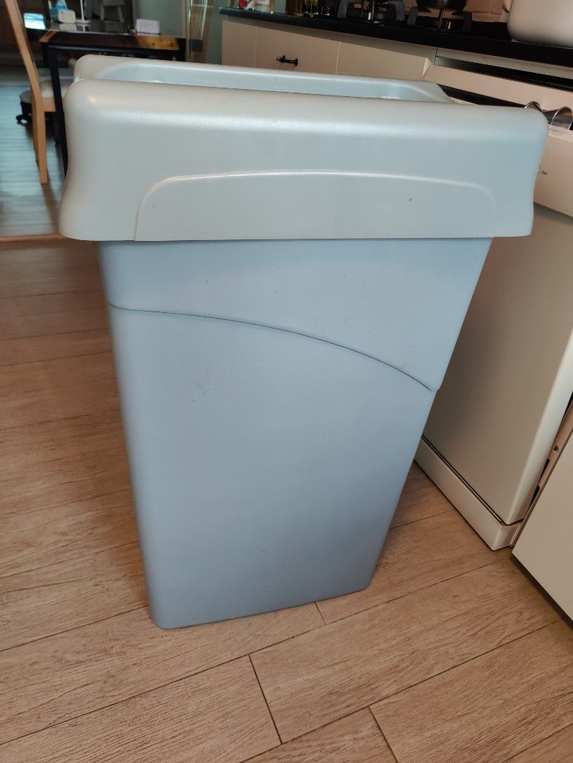 Big waste bin - hard plastic, Furniture & Home Living, Cleaning ...