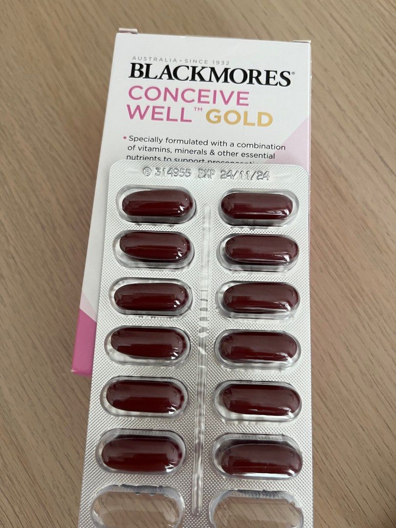 Blackmores Conceive Well Gold, Health & Nutrition, Health Supplements ...