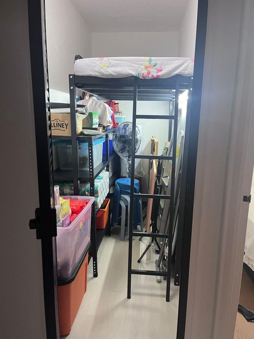 Bomb shelter helper room customize metal Bedframe + mattress (with top ...