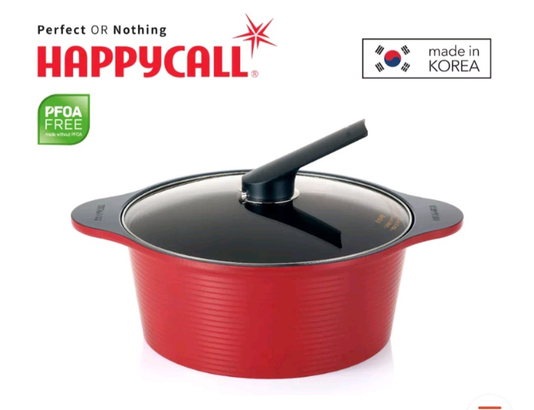 (Brand New) Happycall Alumite Ceramic Pot - 24cm/4.0L, Furniture & Home ...