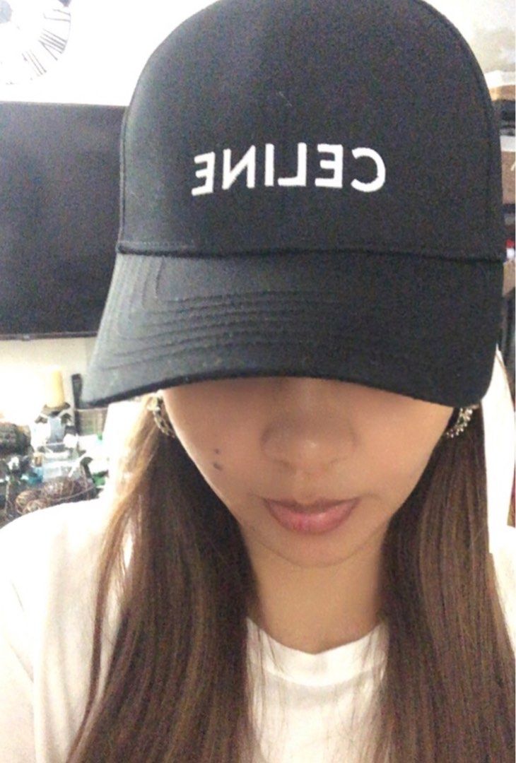 C’eline basebal cap in Black, Women's Fashion, Watches & Accessories ...