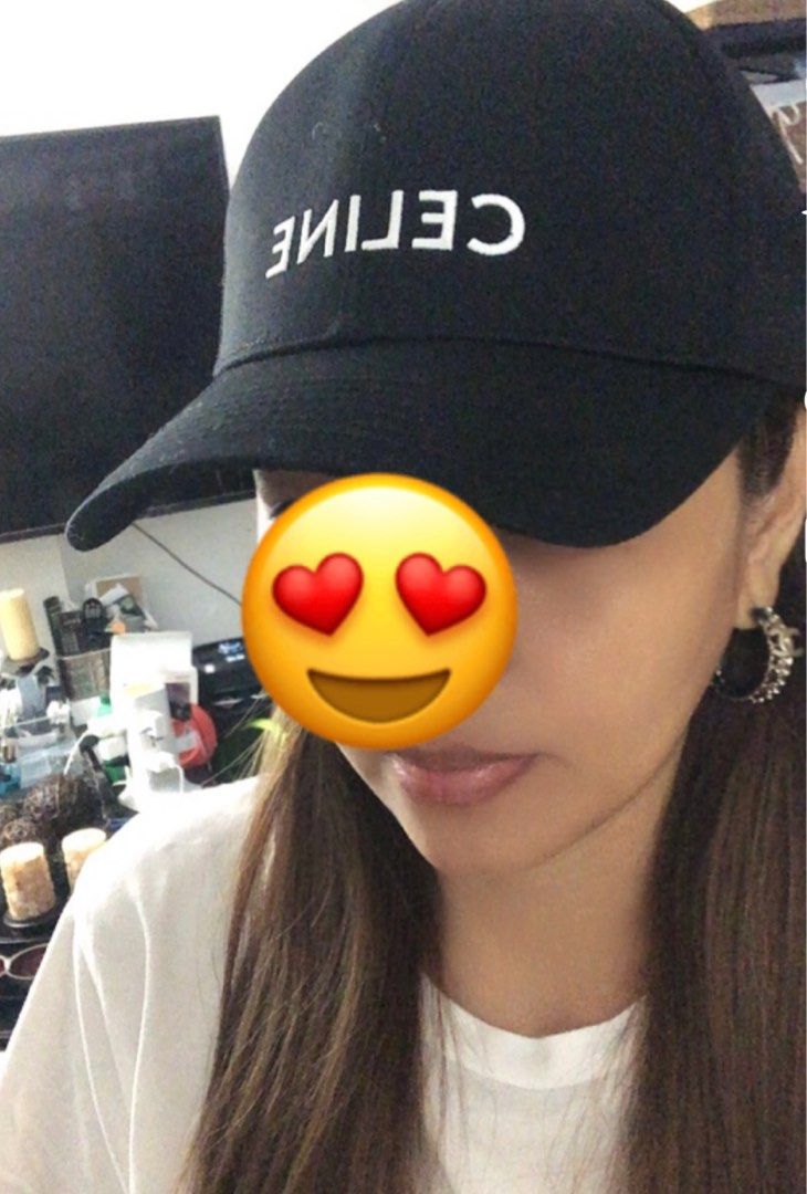 C’eline basebal cap in Black, Women's Fashion, Watches & Accessories ...