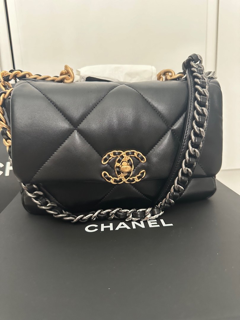 Chanel C19 small size, Luxury, Bags & Wallets on Carousell