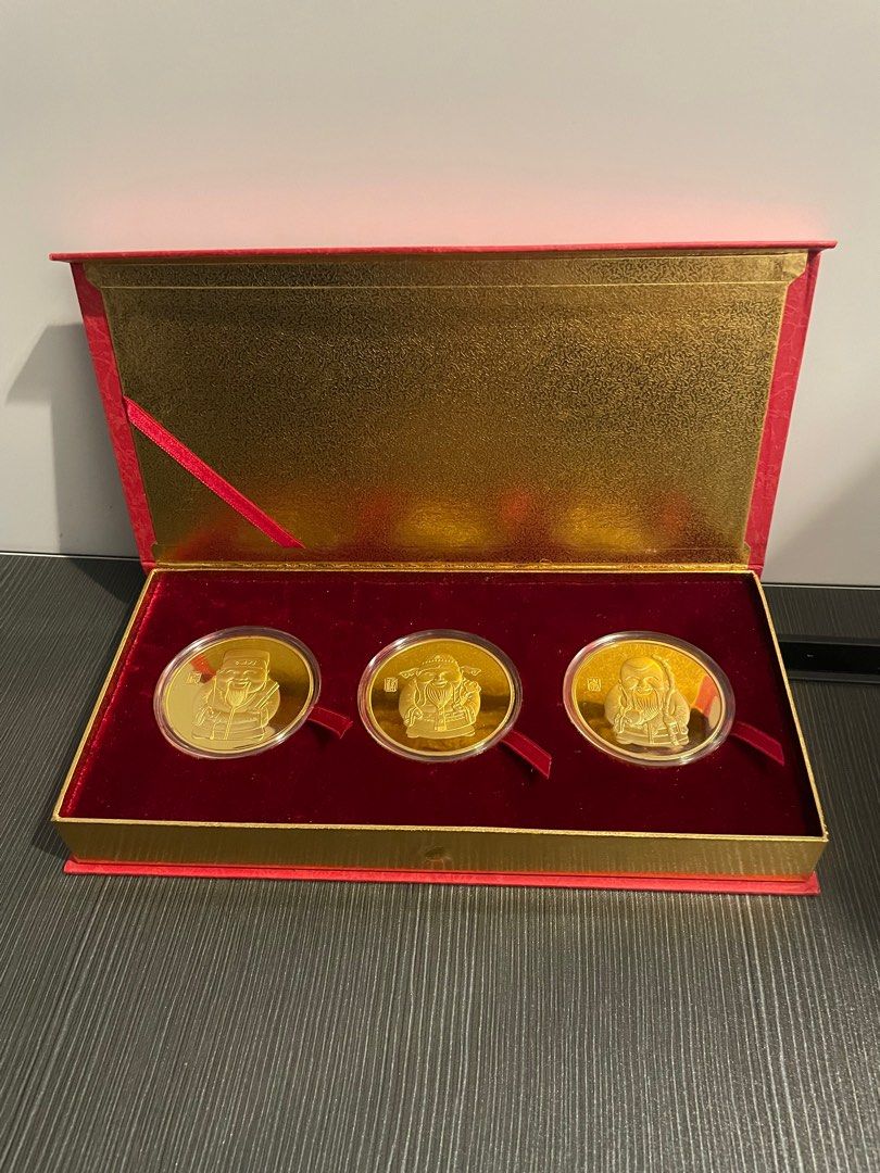 CNY - Singapore Mint Fu Lu Shou Coin Set, Hobbies & Toys, Memorabilia ...