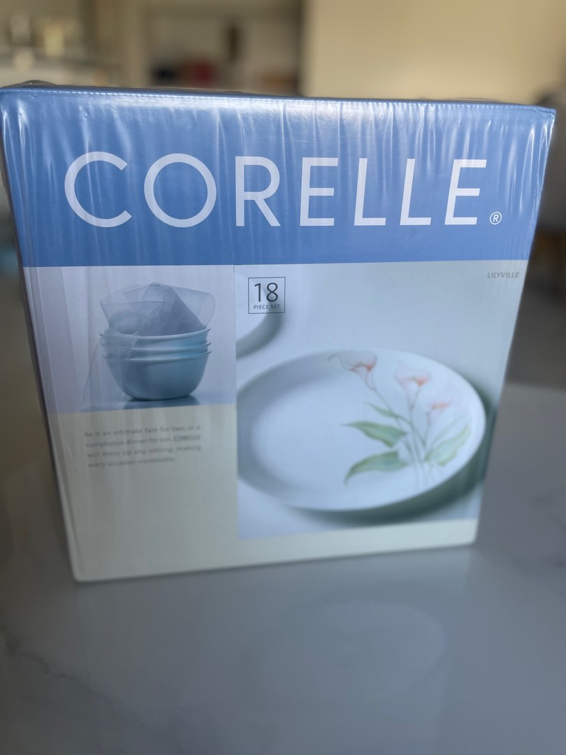 Corelle 18 pc dinner set, Furniture & Home Living, Kitchenware ...