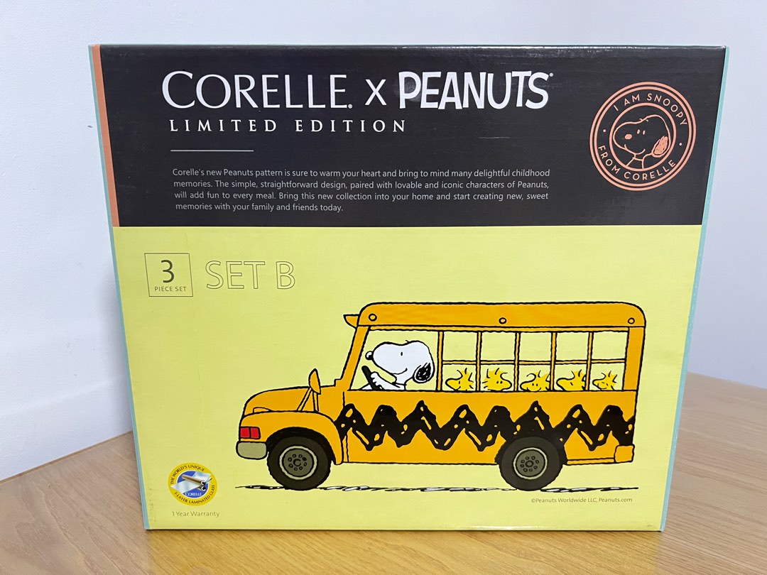 Corelle Snoopy Peanuts Corningware, Furniture & Home Living ...