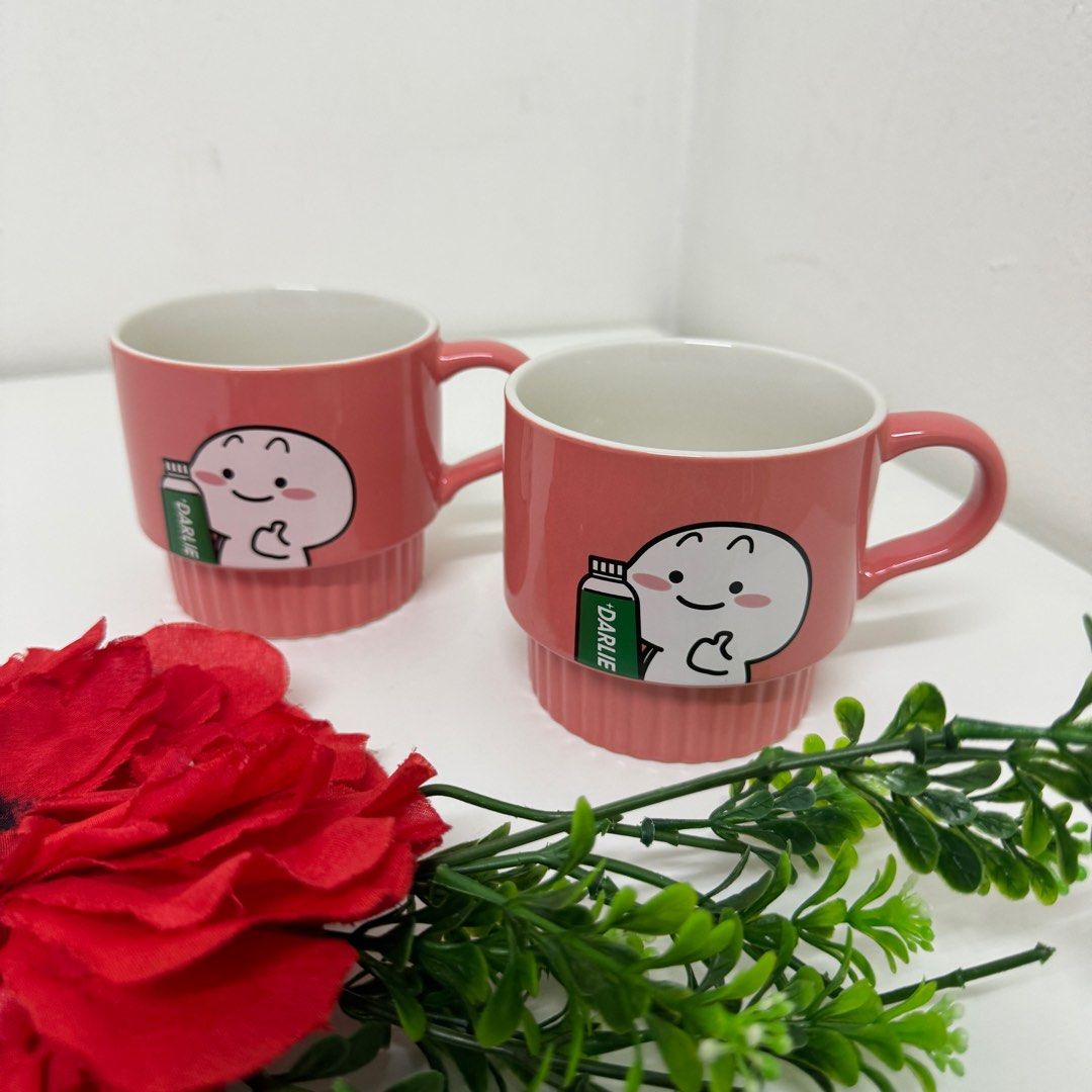 DARLIE QUBY Mug_ Pink Mug, Furniture & Home Living, Kitchenware ...