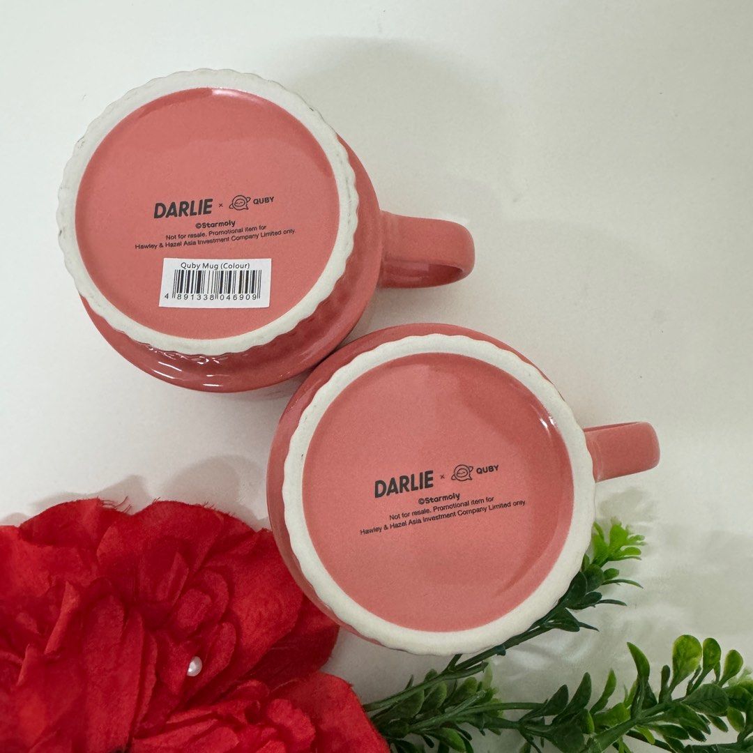 DARLIE QUBY Mug_ Pink Mug, Furniture & Home Living, Kitchenware ...