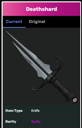 Deathshard MM2 Murder Mystery 2, Video Gaming, Gaming Accessories, In ...