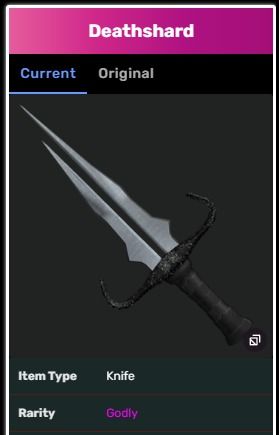 Deathshard MM2 Murder Mystery 2, Video Gaming, Gaming Accessories, In ...