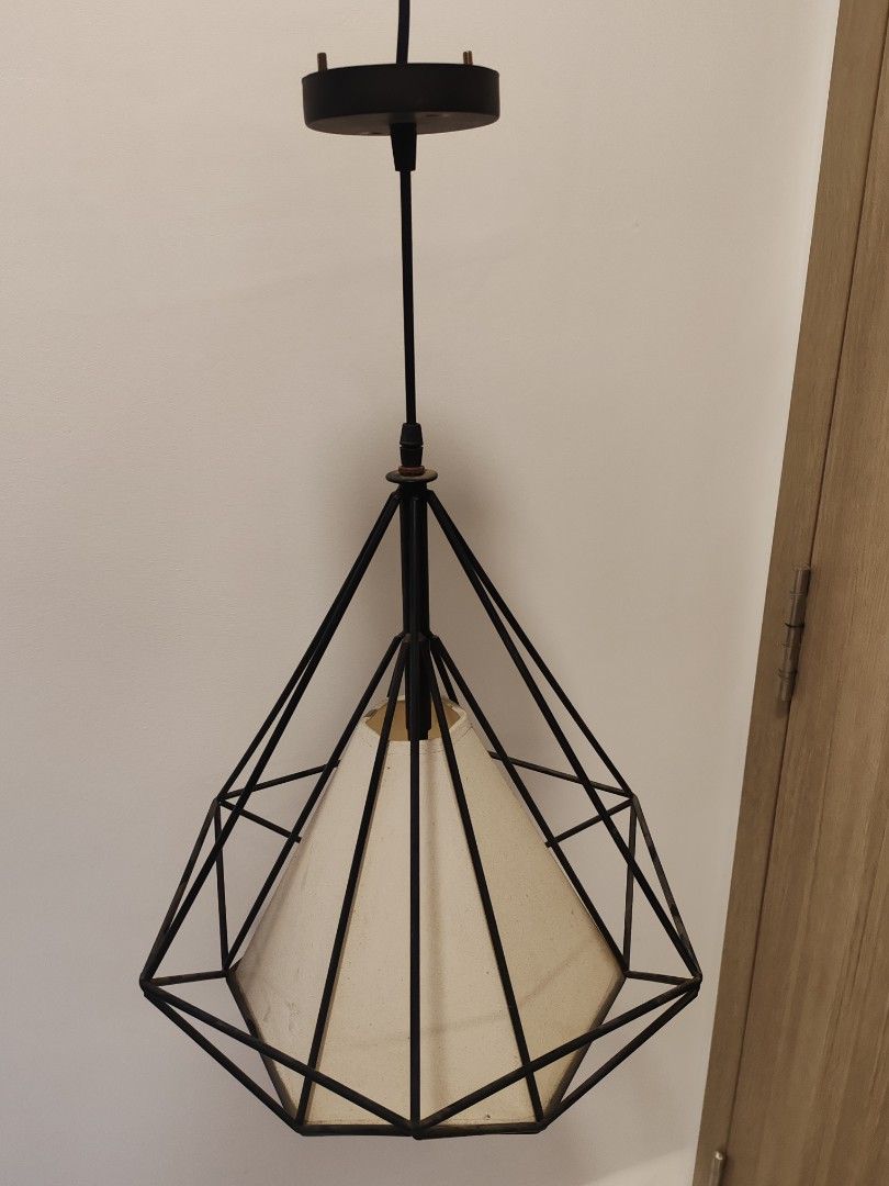 Diamond shape ceiling light, Furniture & Home Living, Lighting & Fans ...