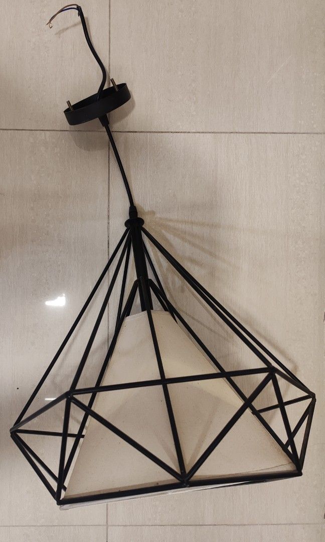 Diamond shape ceiling light, Furniture & Home Living, Lighting & Fans ...