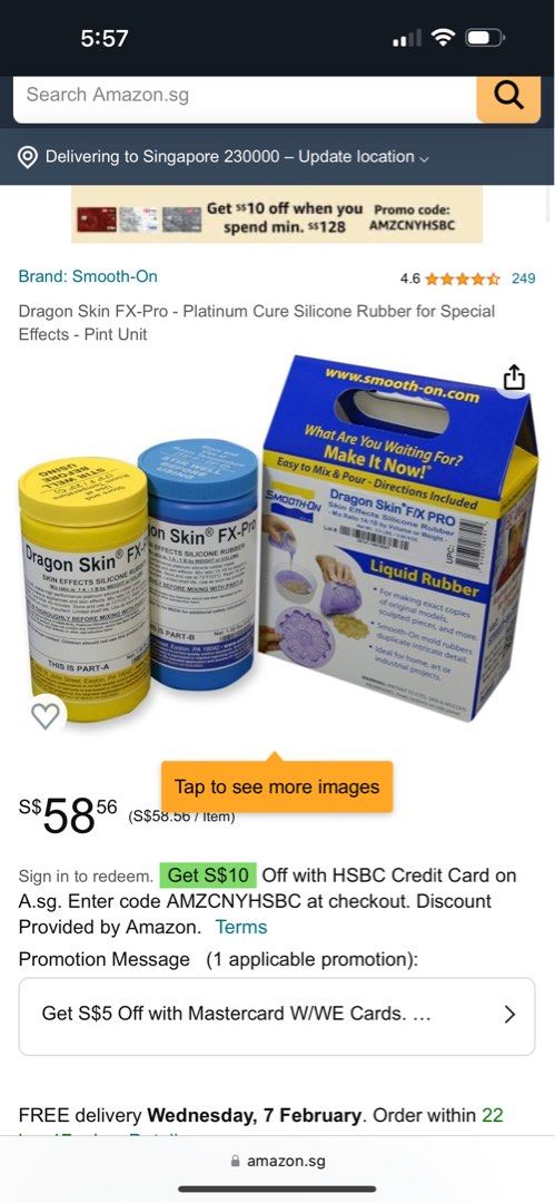 Dragon Skin FX-Pro - Platinum Cure Silicone Rubber for Special Effects ...