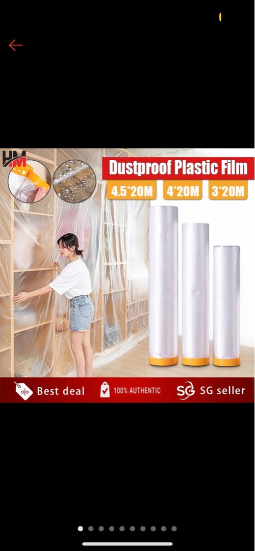 Dust proof Plastic Film, Furniture & Home Living, Home Improvement ...