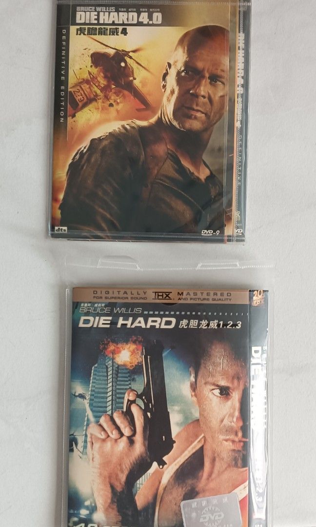 DVD Die Hard 1,2 3,4, Hobbies & Toys, Music & Media, CDs & DVDs on Carousell