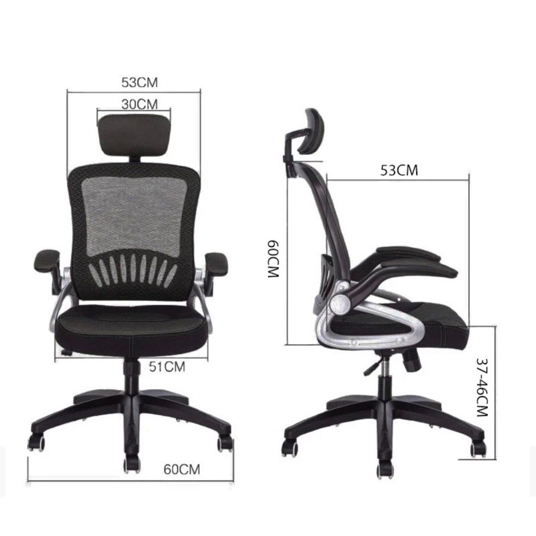 Ergonomic Armrest Chair | Made for Study and Work | Lean Back Office ...