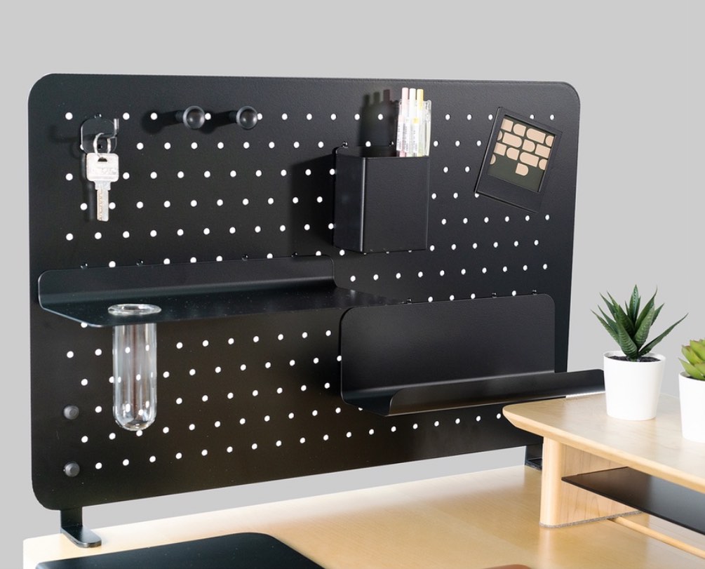Everdesk pegboard (black), Computers & Tech, Office & Business Technology on Carousell