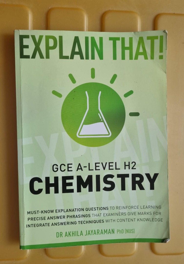 A LEVEL CHEM explanation book - Explain that! , Hobbies & Toys, Books & Magazines, Textbooks on ...
