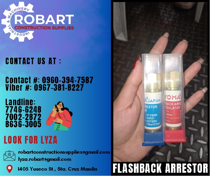 Flashback Arrestor for Regulator, Commercial & Industrial, Construction ...