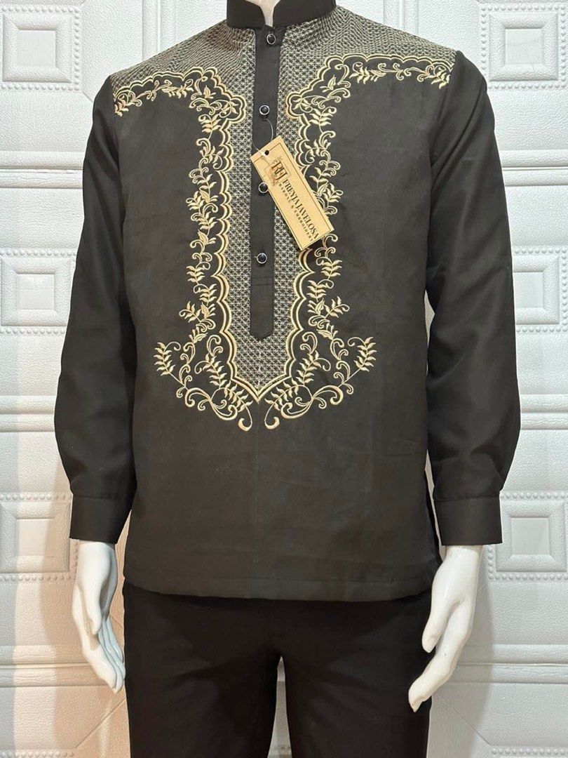 Full Dye Jusi Barong Tagalog w/ BATOK DESIGN front & back for Wedding ...