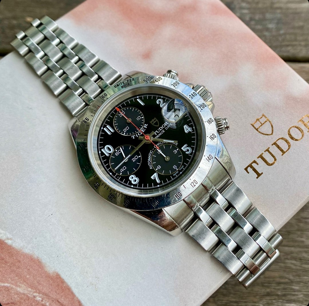 (Full set/Serviced) Tudor Prince Date TIGER Chronograph, Luxury ...