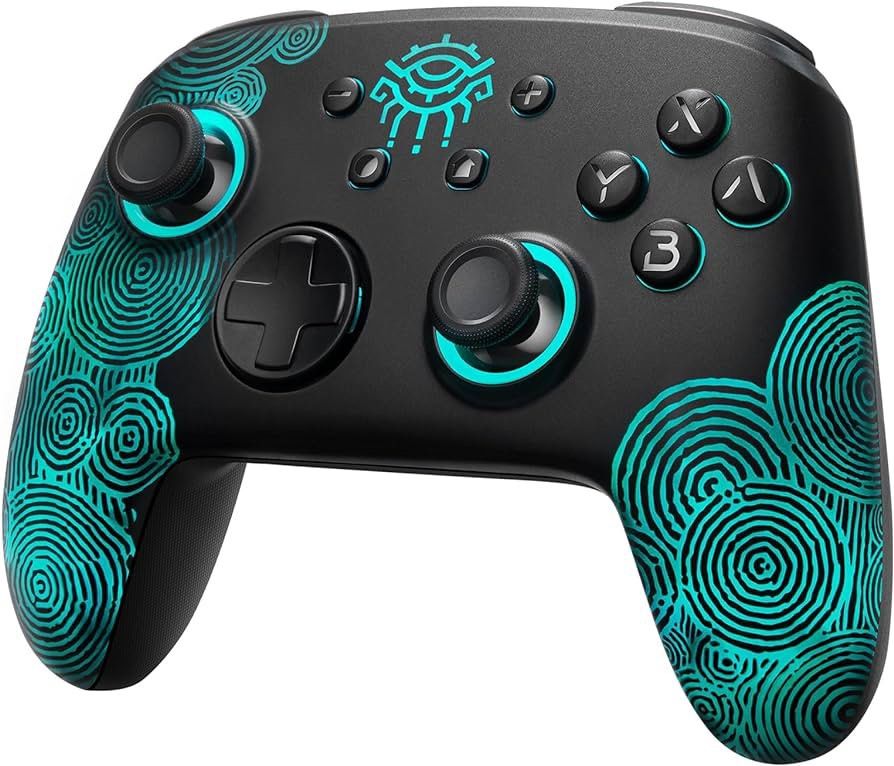 FUNLAB Firefly™ [Luminous Pattern] Switch Pro Controller Wireless Compatible with Nintendo ...