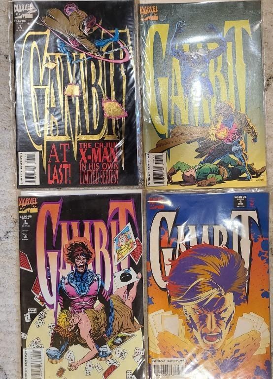 Gambit #1-4 Miniseries (1993) comic, Hobbies & Toys, Books & Magazines ...