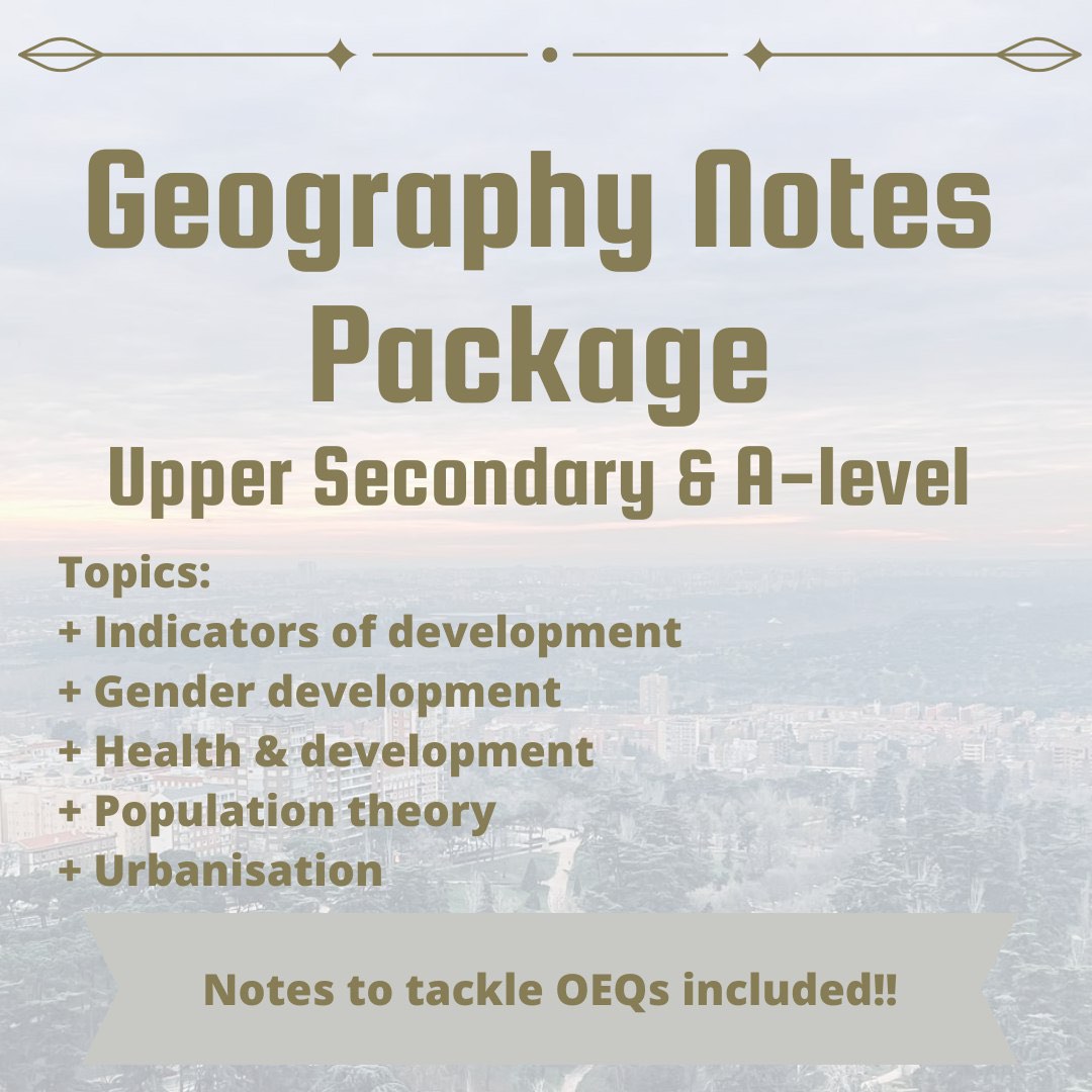 Geography Notes (Upper secondary & A-level), Hobbies & Toys, Books ...